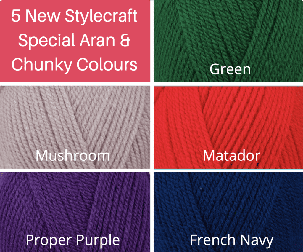 5 New Stylecraft Special Colours - Love Wool