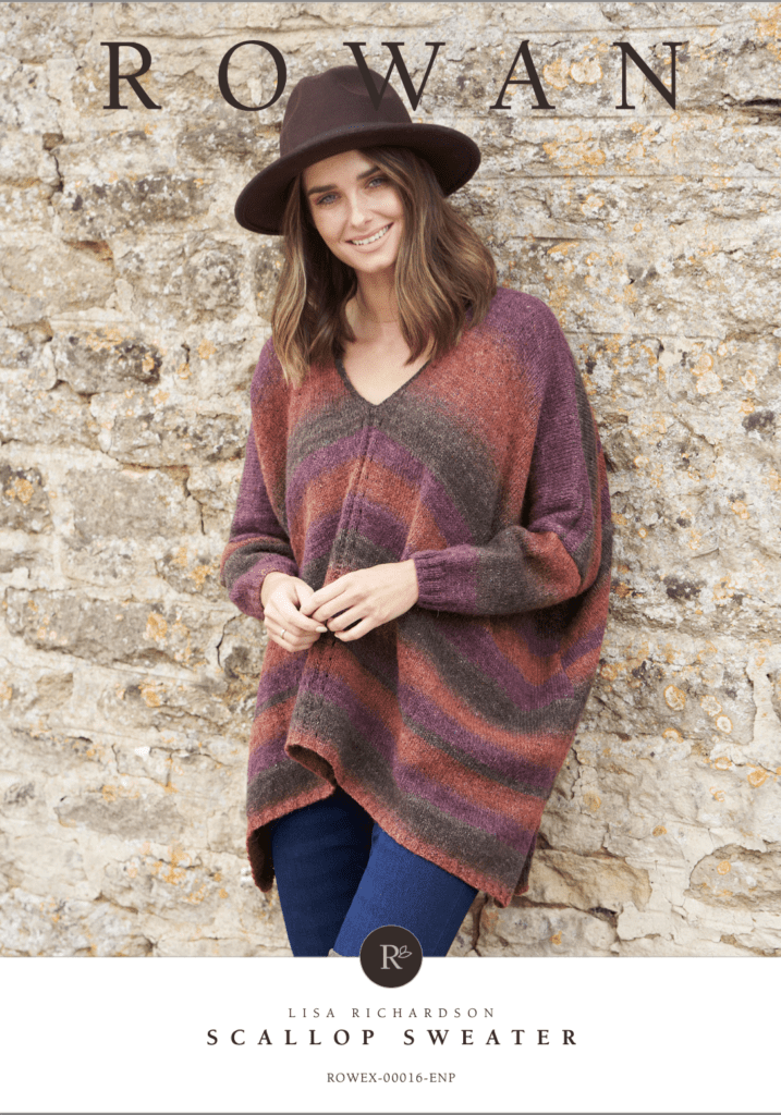 Rowan Scallop Sweater Pattern (free download) - Love Wool
