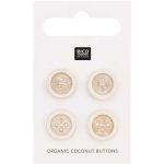 Rico Buttons - Organic Coconut 13mm (4 pack) - Love Wool